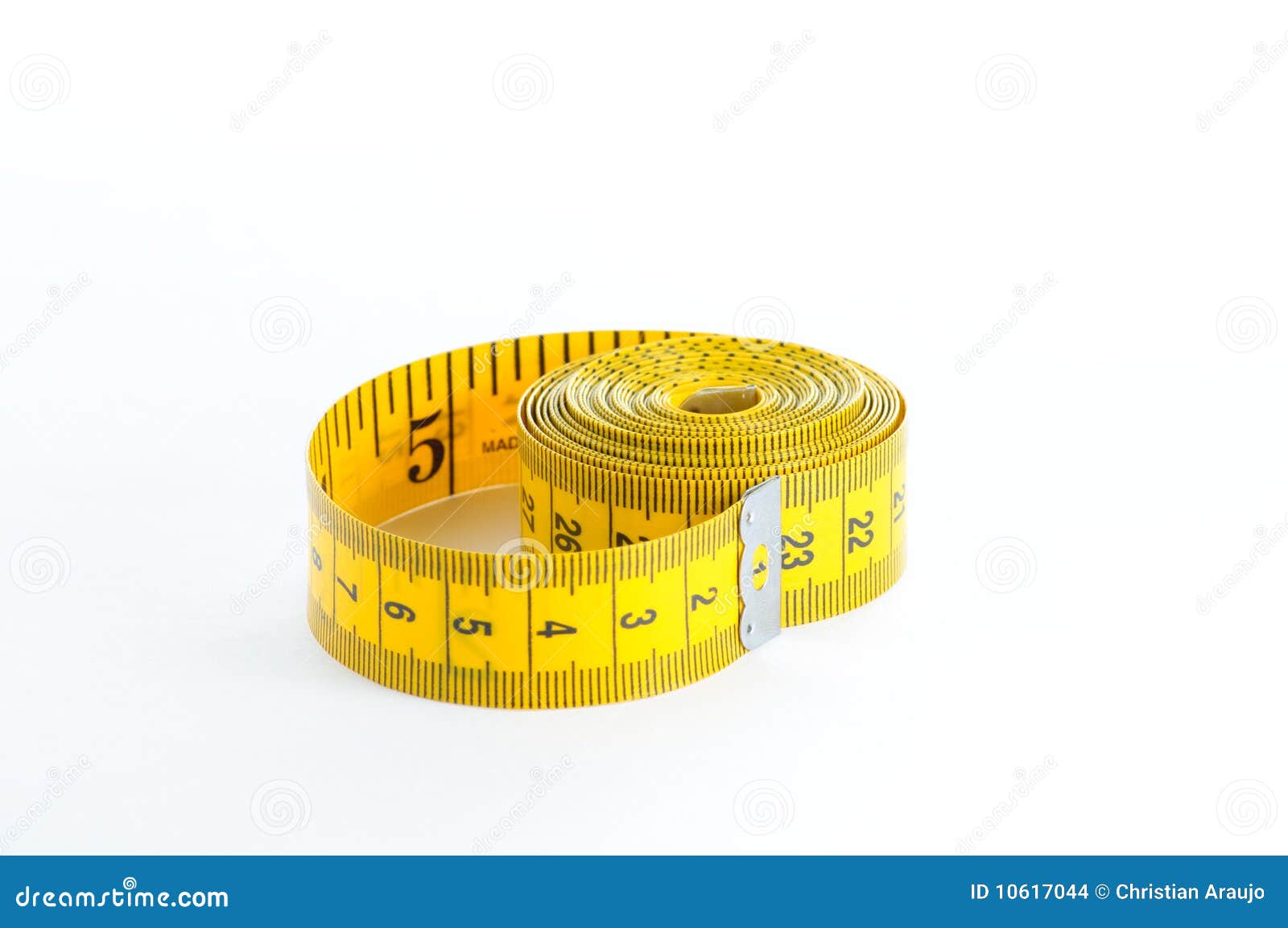 Yellow Measuring Tape stock photo. Image of centimeter - 10617044