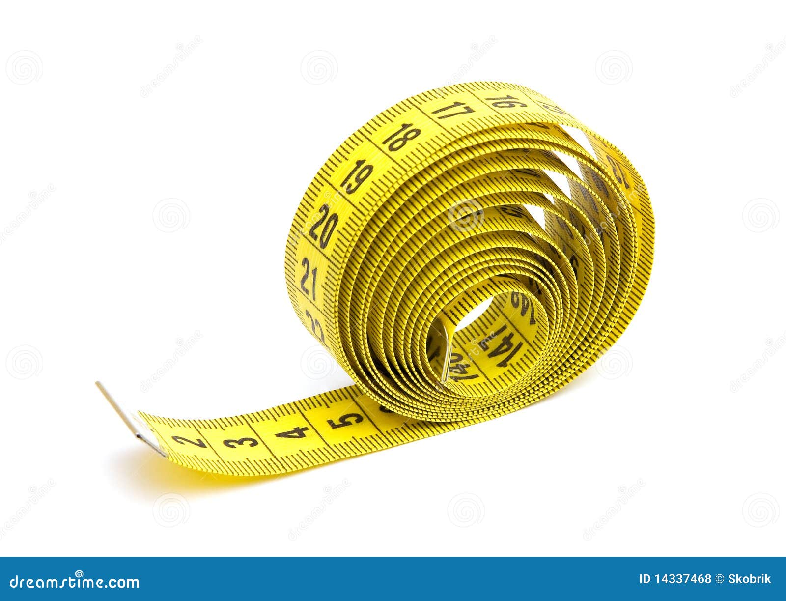 Yellow measuring tape stock photo. Image of length, tool - 14337468