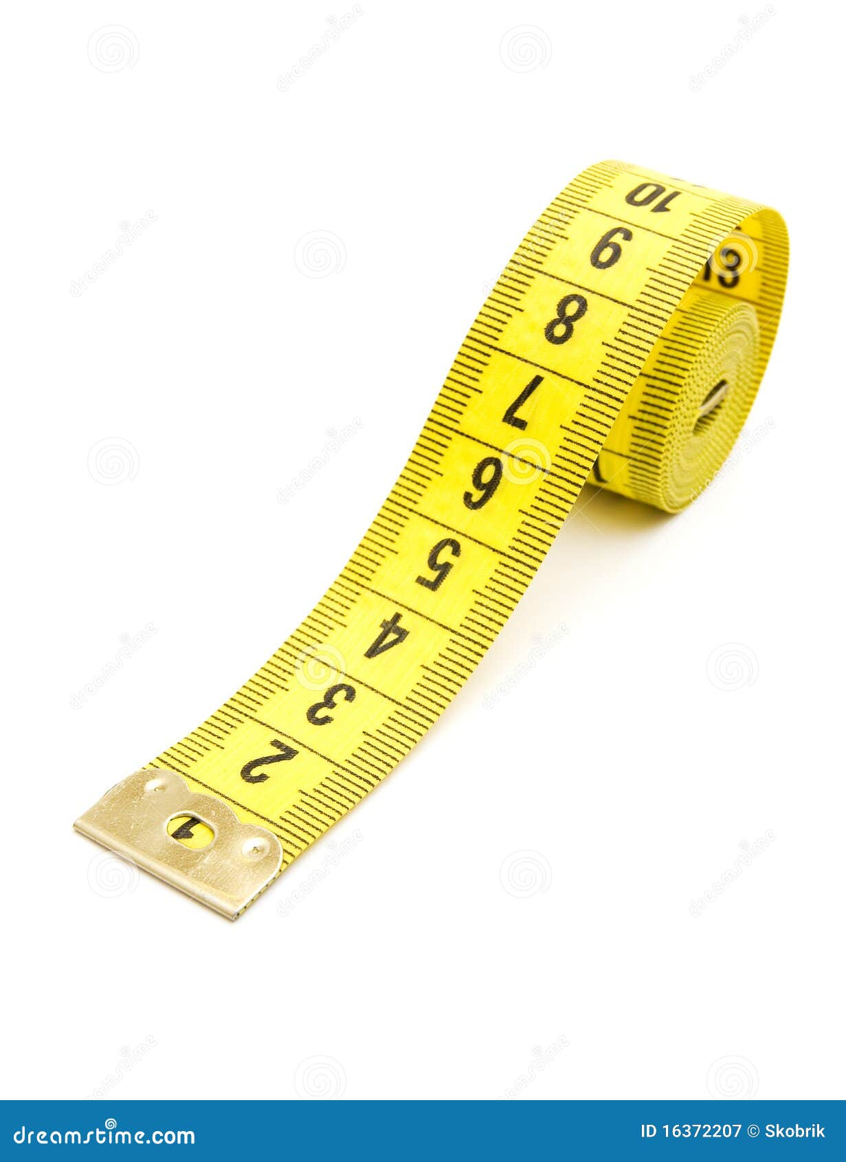 Yellow measuring tape stock image. Image of distance - 16372207