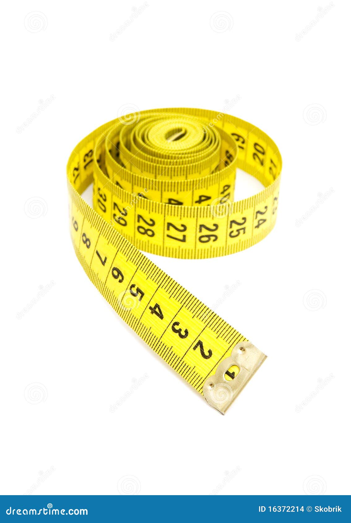 Yellow measuring tape stock photo. Image of line, meter - 16372214