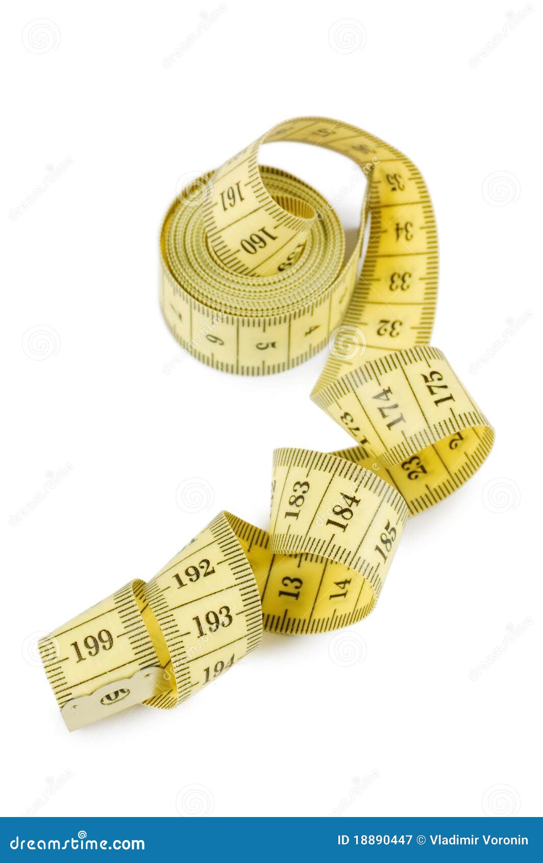 Yellow measuring tape stock image. Image of tool, component - 18890447
