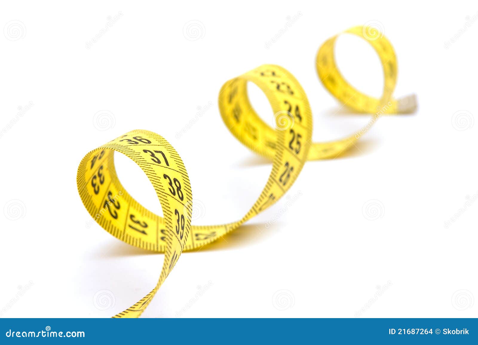 Yellow measuring tape stock photo. Image of millimeter - 21687264