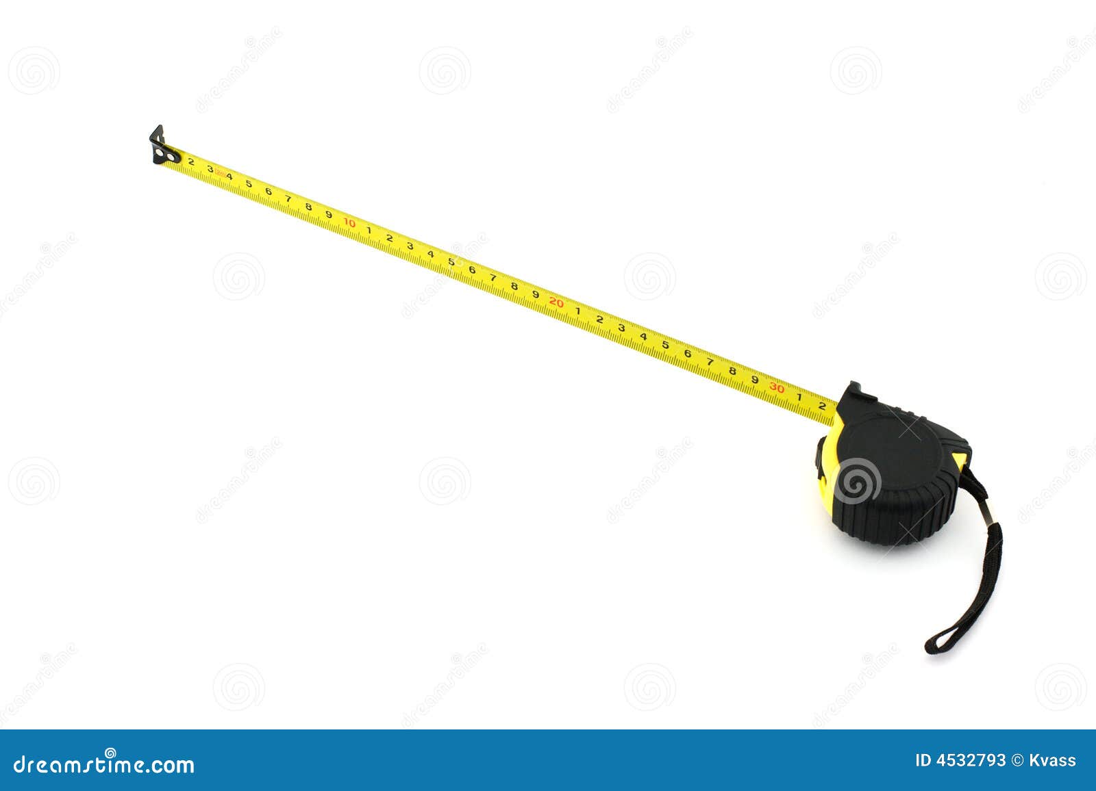 Yellow measuring tape stock image. Image of length, build - 4532793