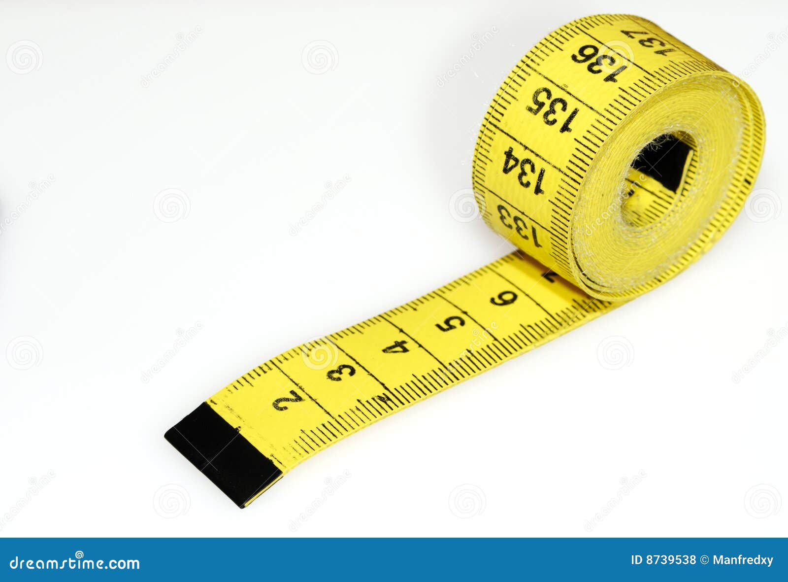 Yellow measuring tape stock photo. Image of object, turning - 8739538