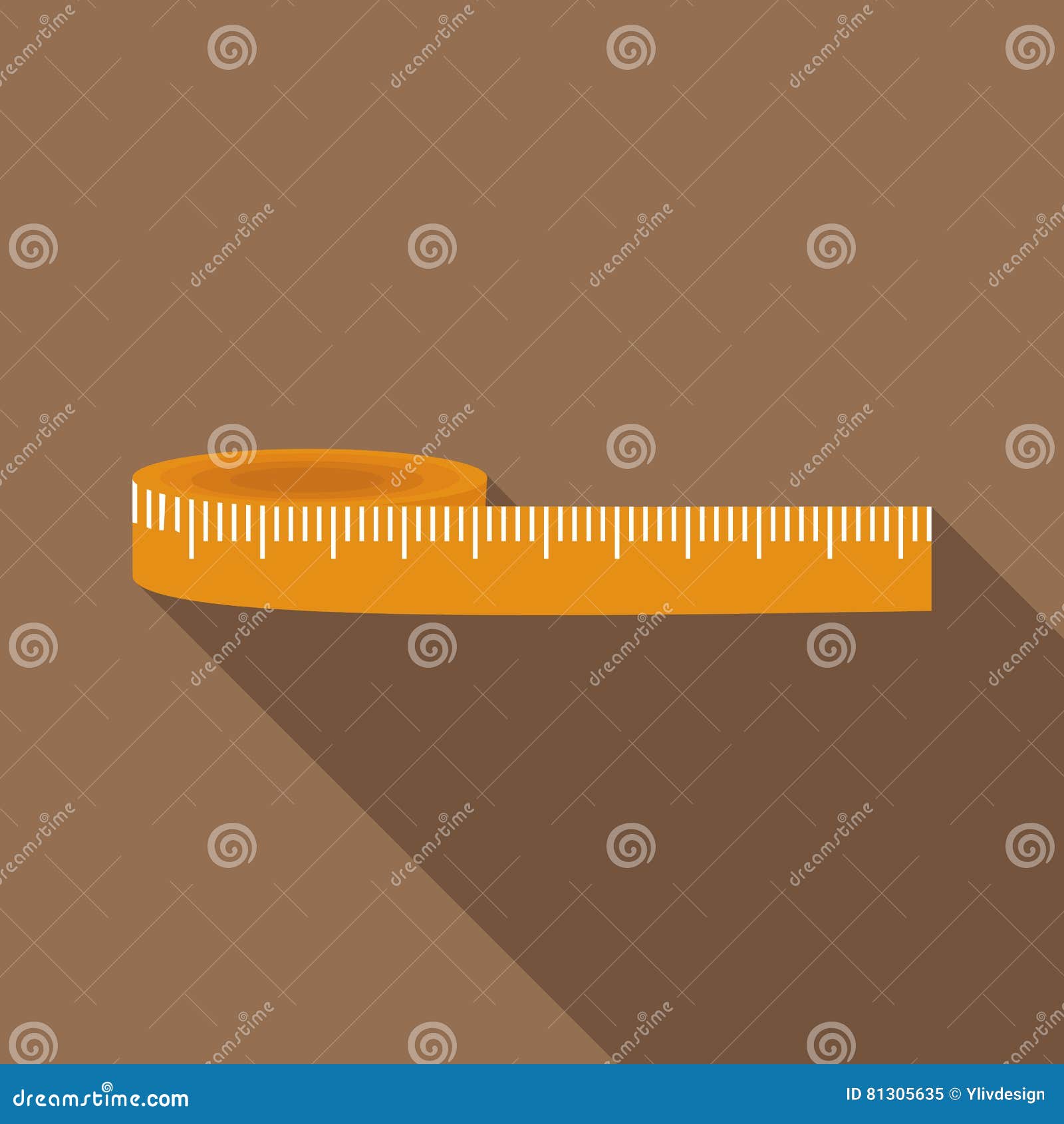 Yellow Measuring Tape Vector Isolated On White Background. Construction ...