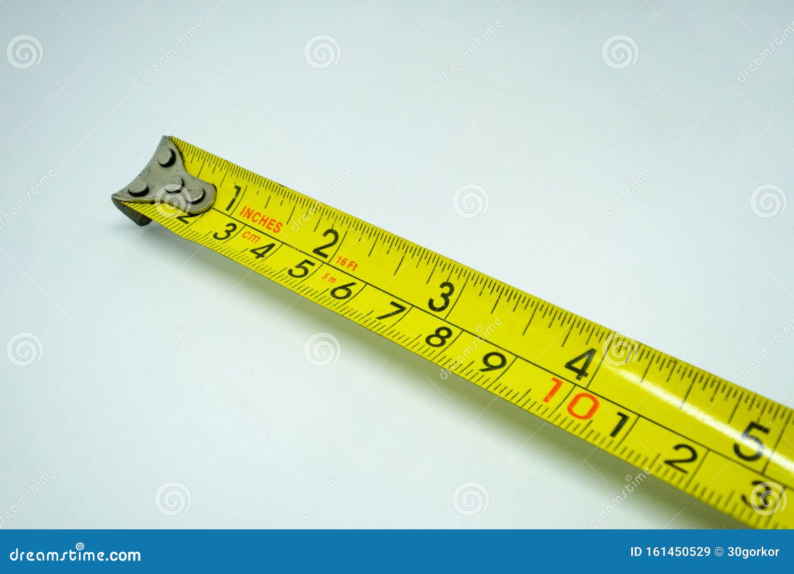 Yellow Measuring Tape with Scale Stock Image - Image of object ...