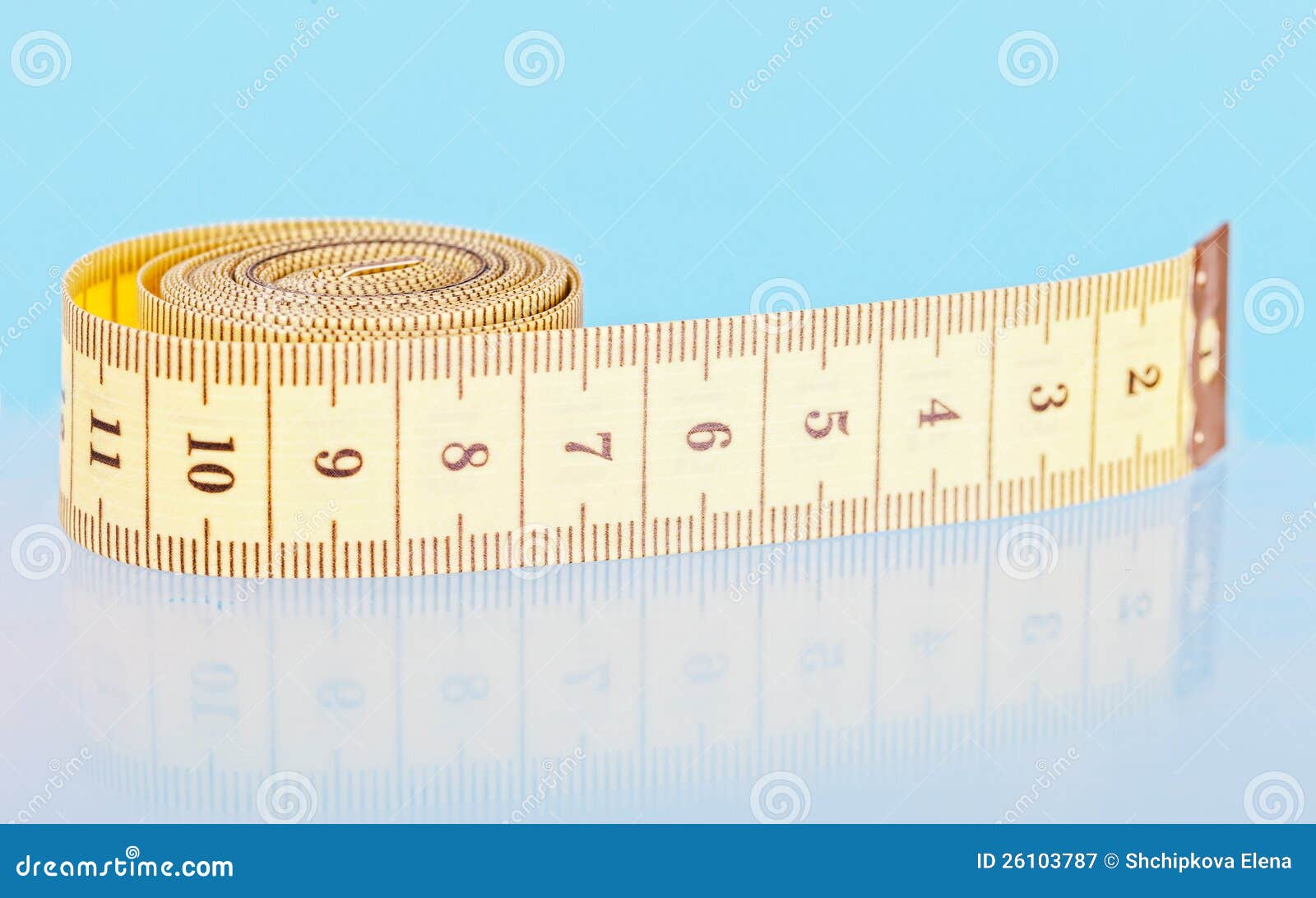 Yellow measuring tapes stock image. Image of healthy - 26103787