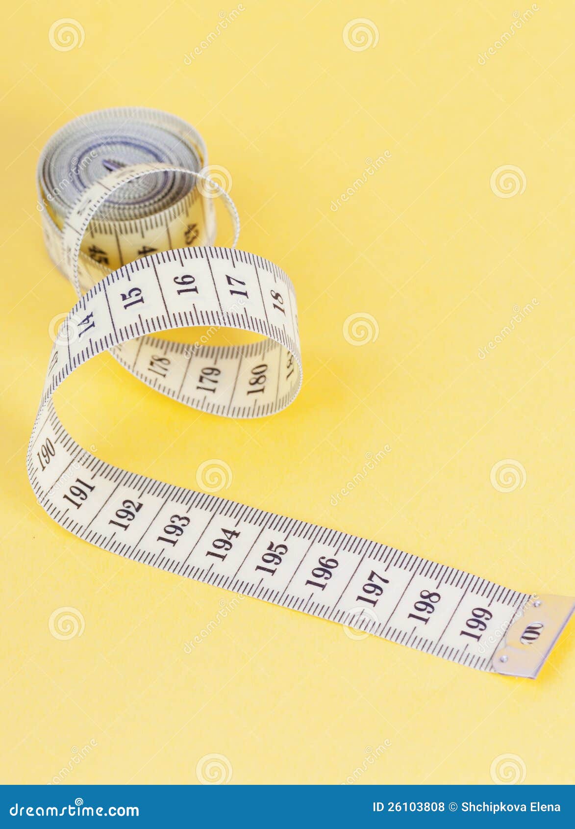 Yellow measuring tapes stock photo. Image of measurement - 26103808