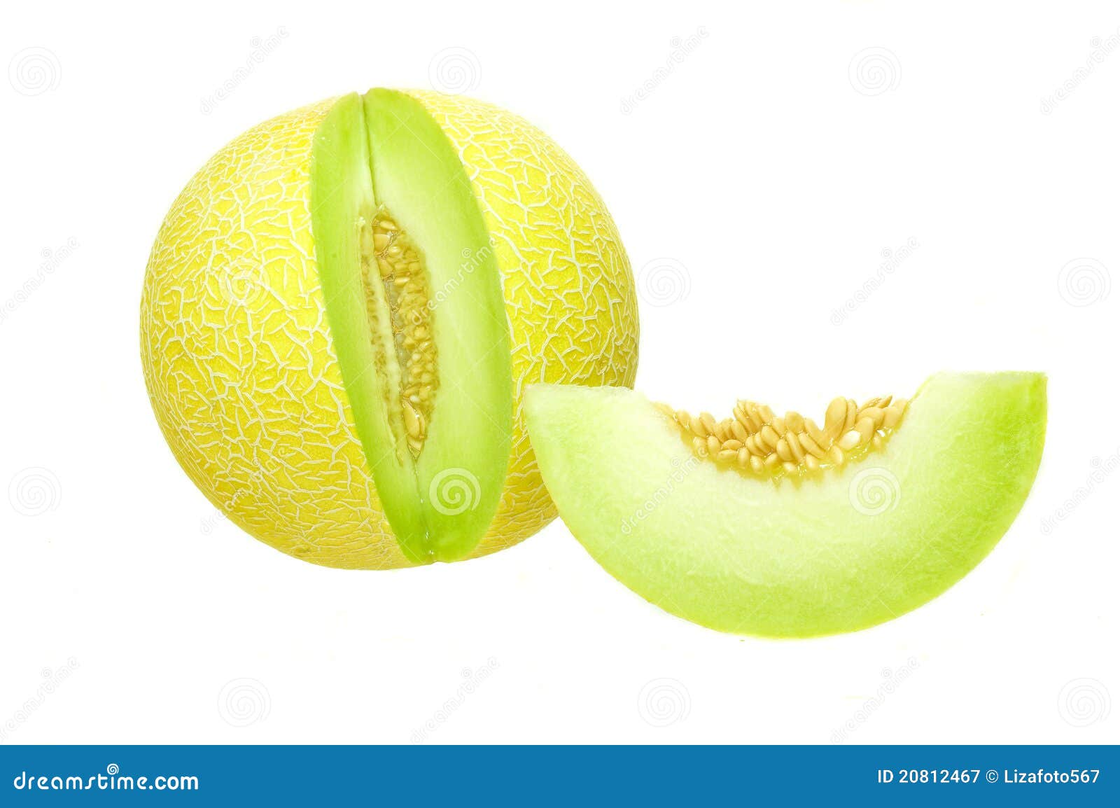 Yellow melon stock image. Image of single, sweet, fruit - 20812467