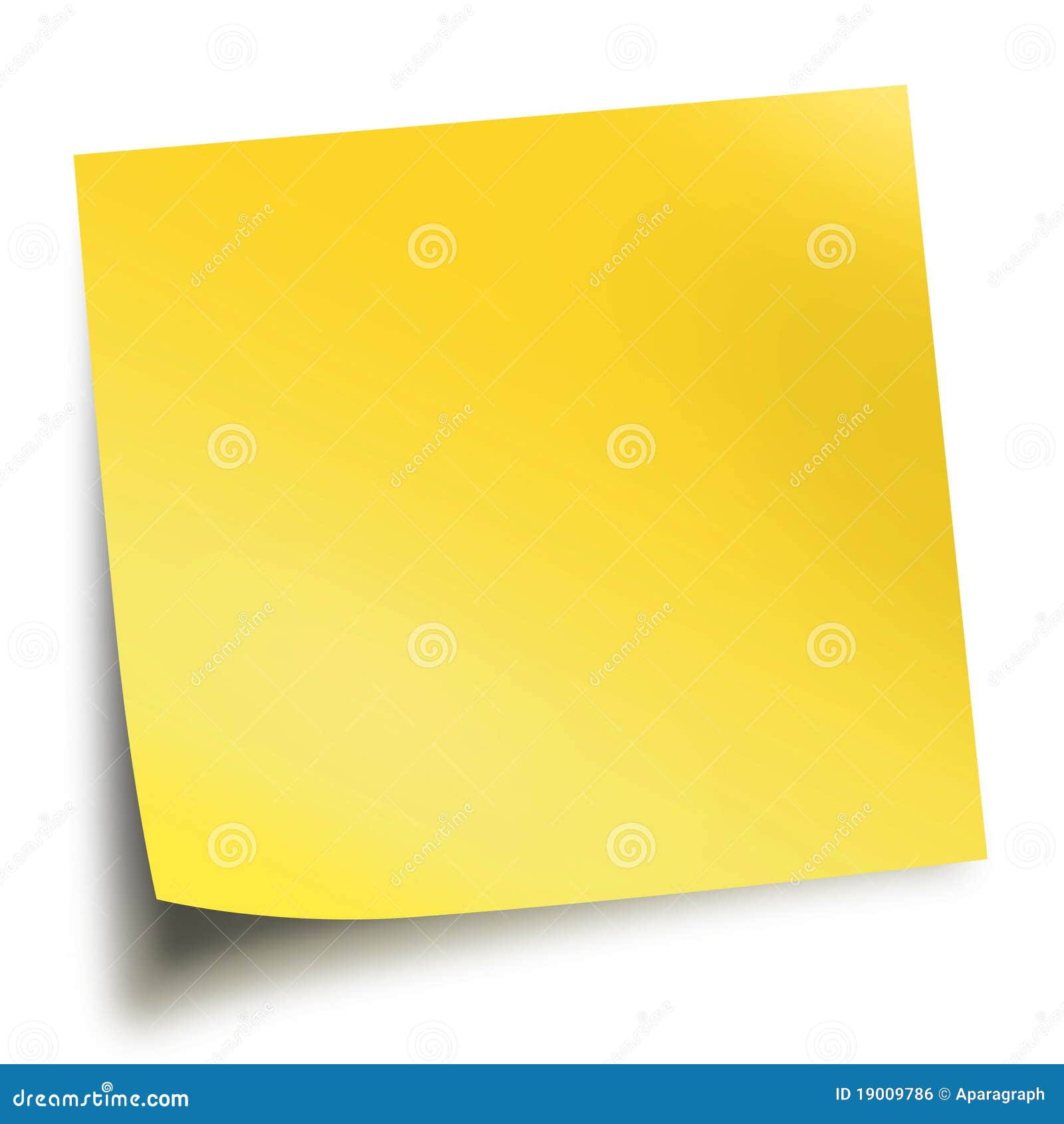 Yellow Memo Paper On Transparent Cartoon Vector | CartoonDealer.com ...