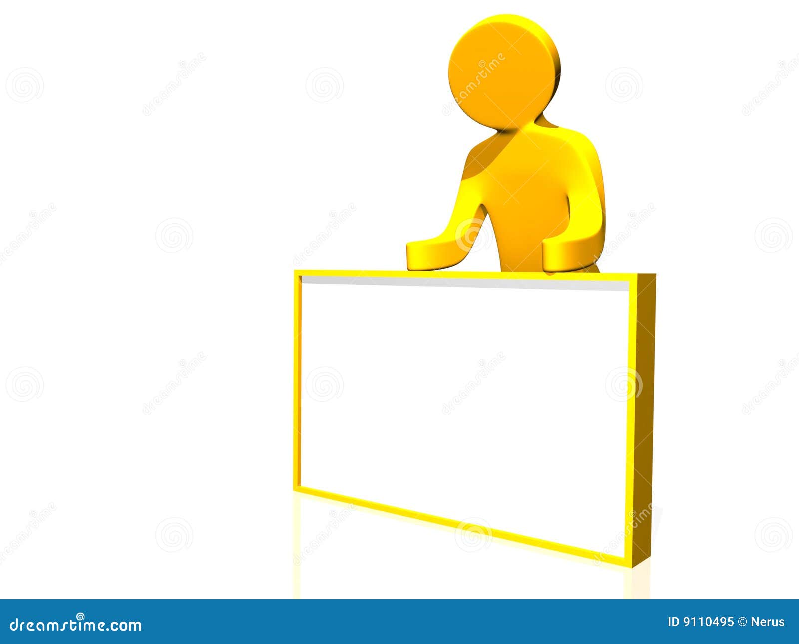 Yellow men stock illustration. Illustration of design - 9110495
