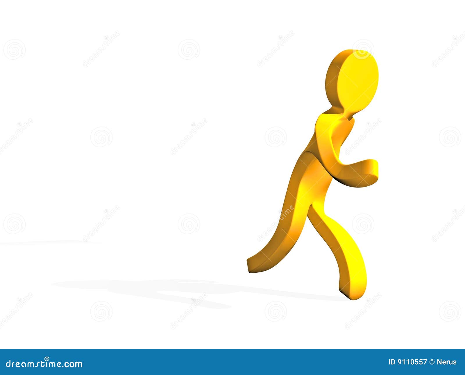 Yellow men stock illustration. Illustration of life, shadow - 9110557