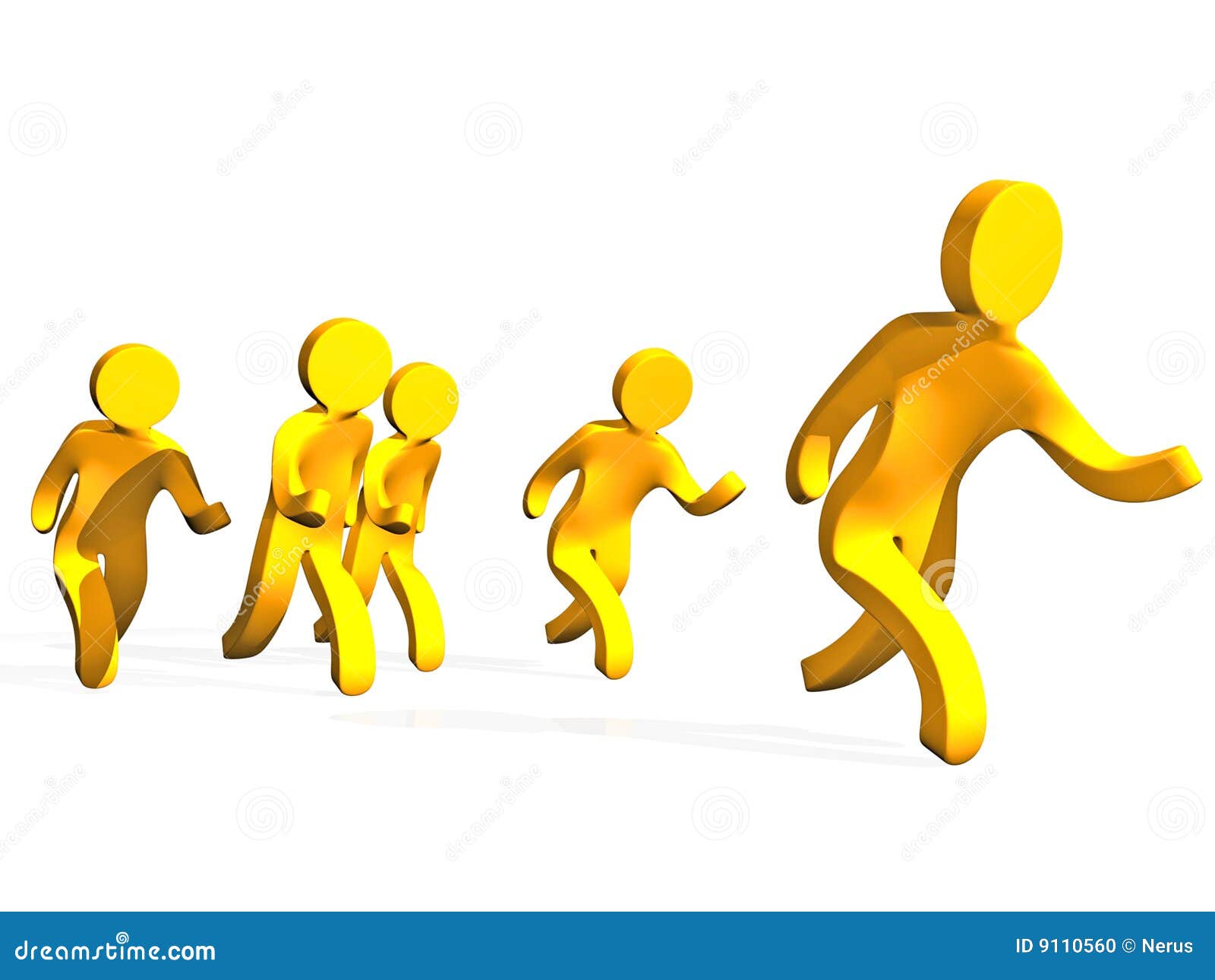 Yellow men stock illustration. Illustration of animation - 9110560