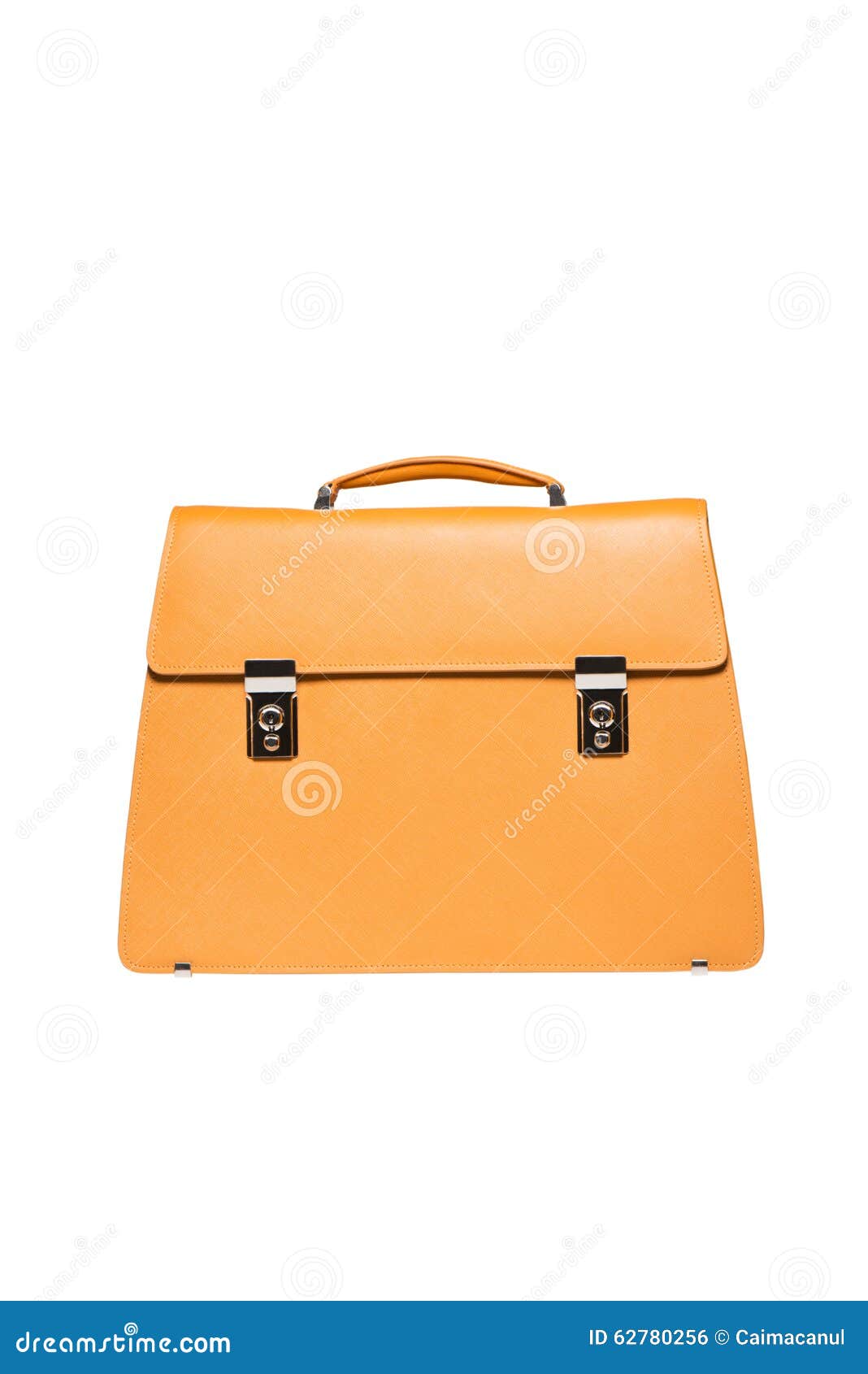 Yellow Men Briefcase Isolated Over White Stock Photo - Image of luxury ...