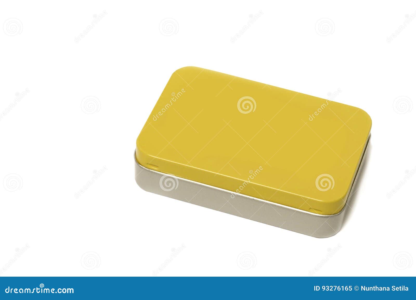 Yellow Metal Box Isolated on White Stock Image - Image of yellow, steel ...