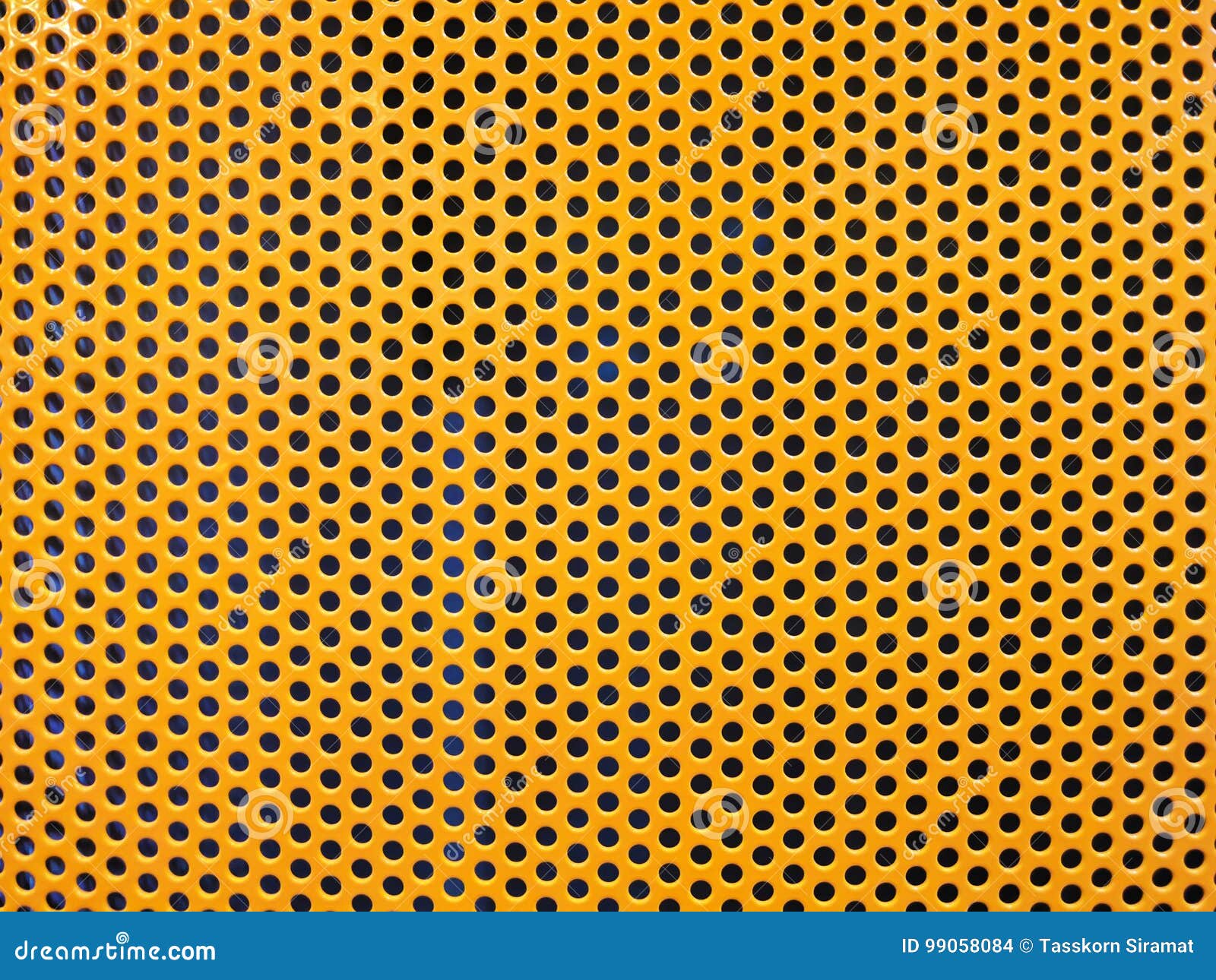 Yellow Metal Hole or Perforated Grid Background Stock Photo - Image of ...