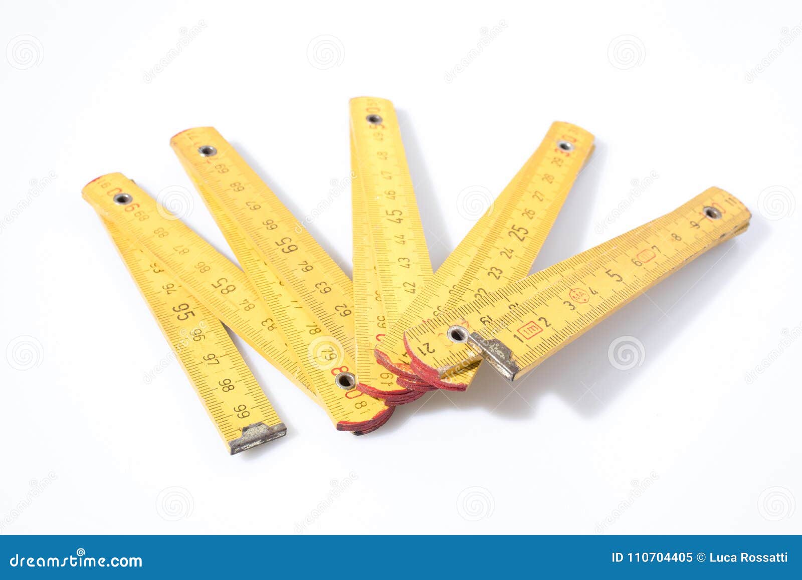 Yellow Meter in a White Backgorund Composition Stock Image - Image of ...
