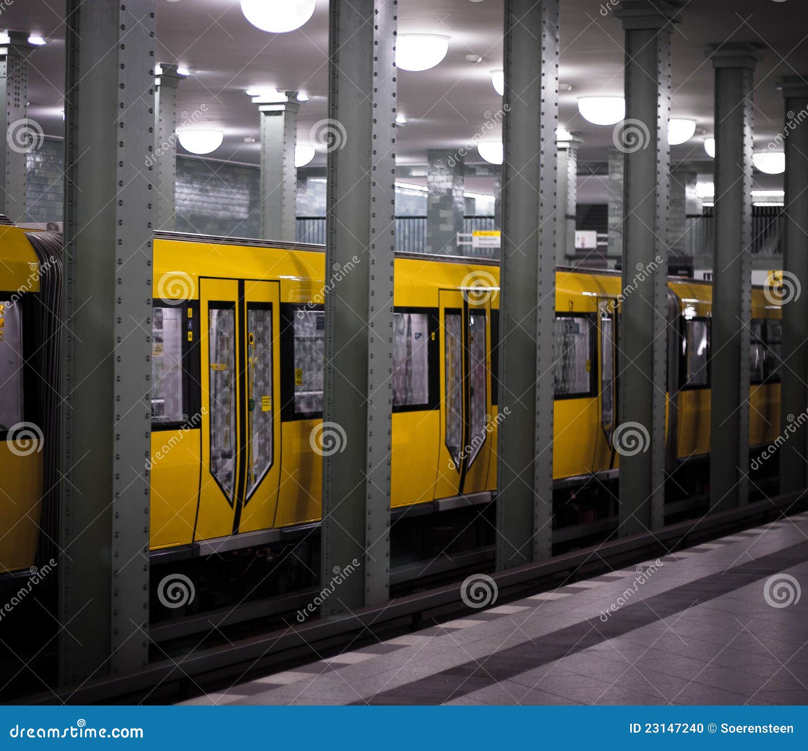 Yellow Metro stock photo. Image of rivets, transport - 23147240