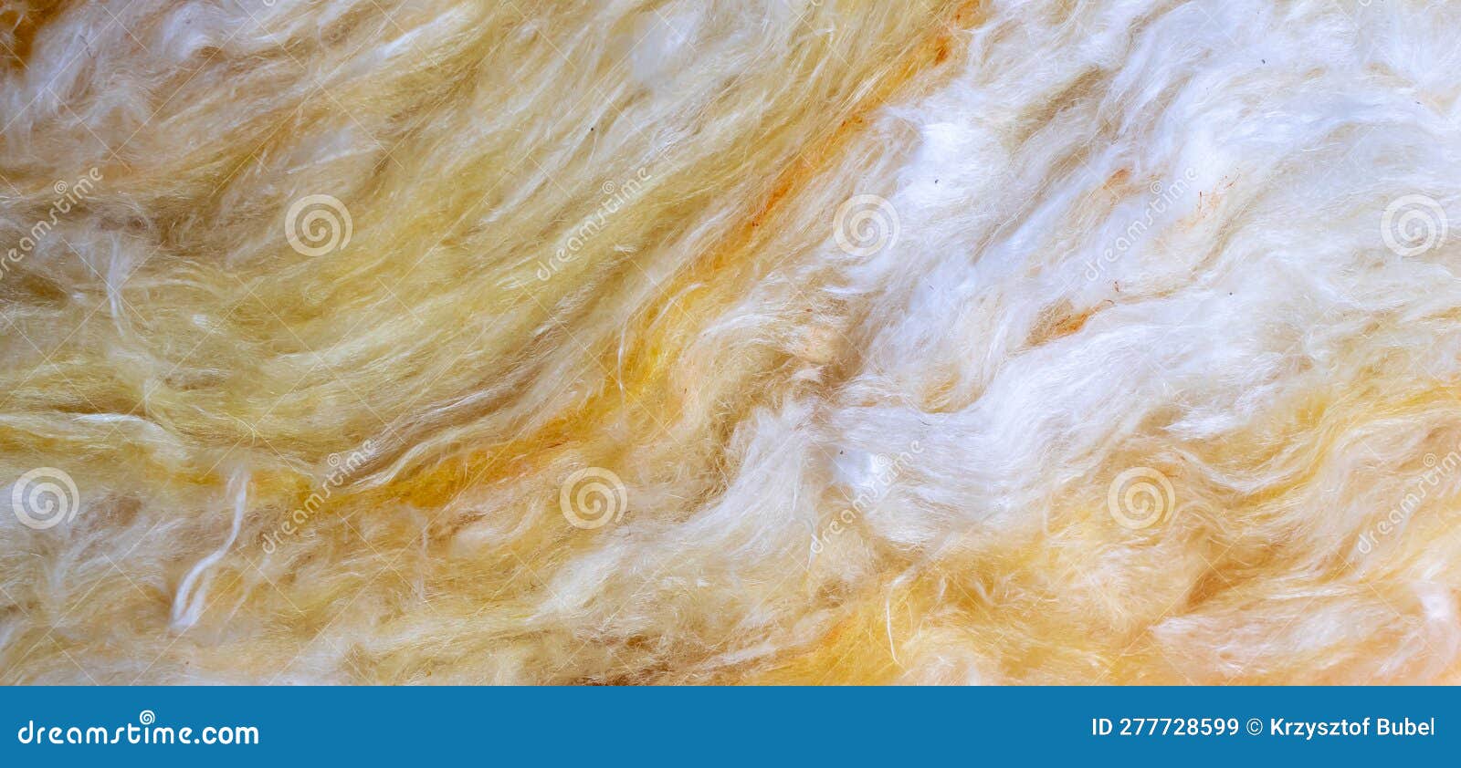 Yellow Mineral Wool with a Visible Texture Stock Image - Image of ...