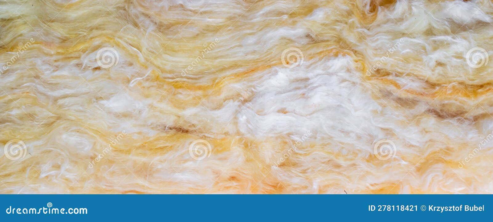 Yellow Mineral Wool with a Visible Texture Stock Image - Image of ...