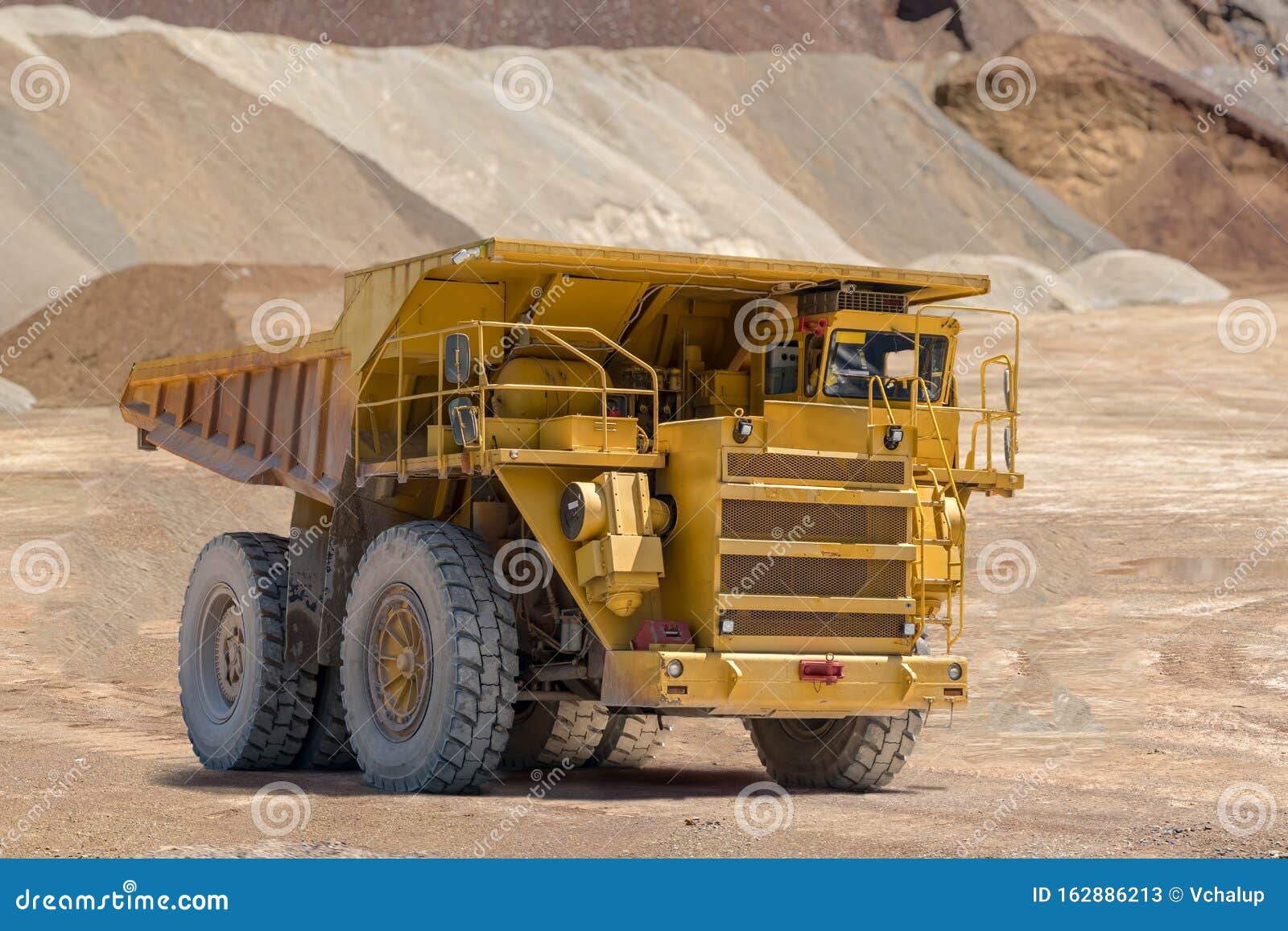 Yellow Mining Truck in Iron Ore in Austria. Stock Image - Image of ...