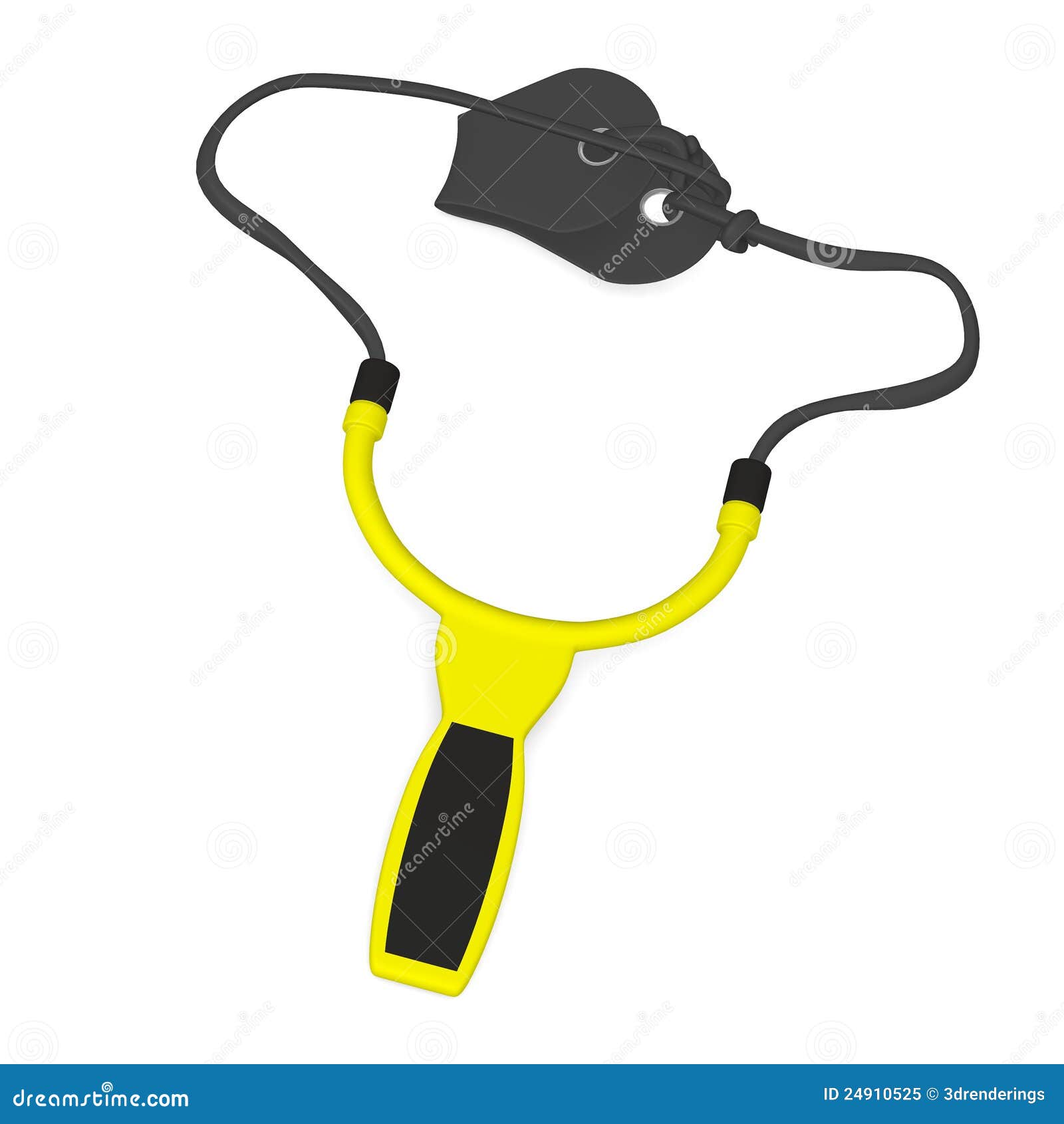 Yellow Modern Hand Catapult Stock Illustration - Illustration of sling ...