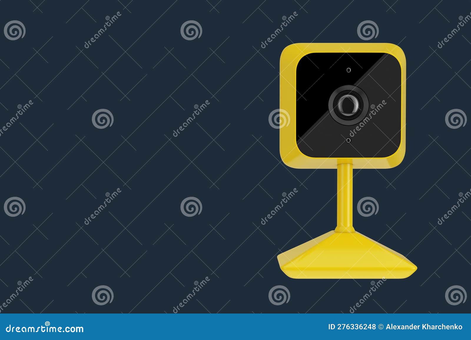 Yellow Modern Web Camera. 3d Rendering Stock Illustration ...