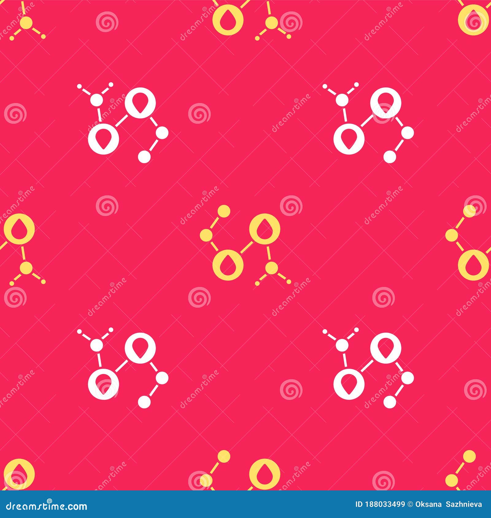 Yellow Molecule, Bacterium, Virus Cartoon Model. Cartoon Icon. Flat ...