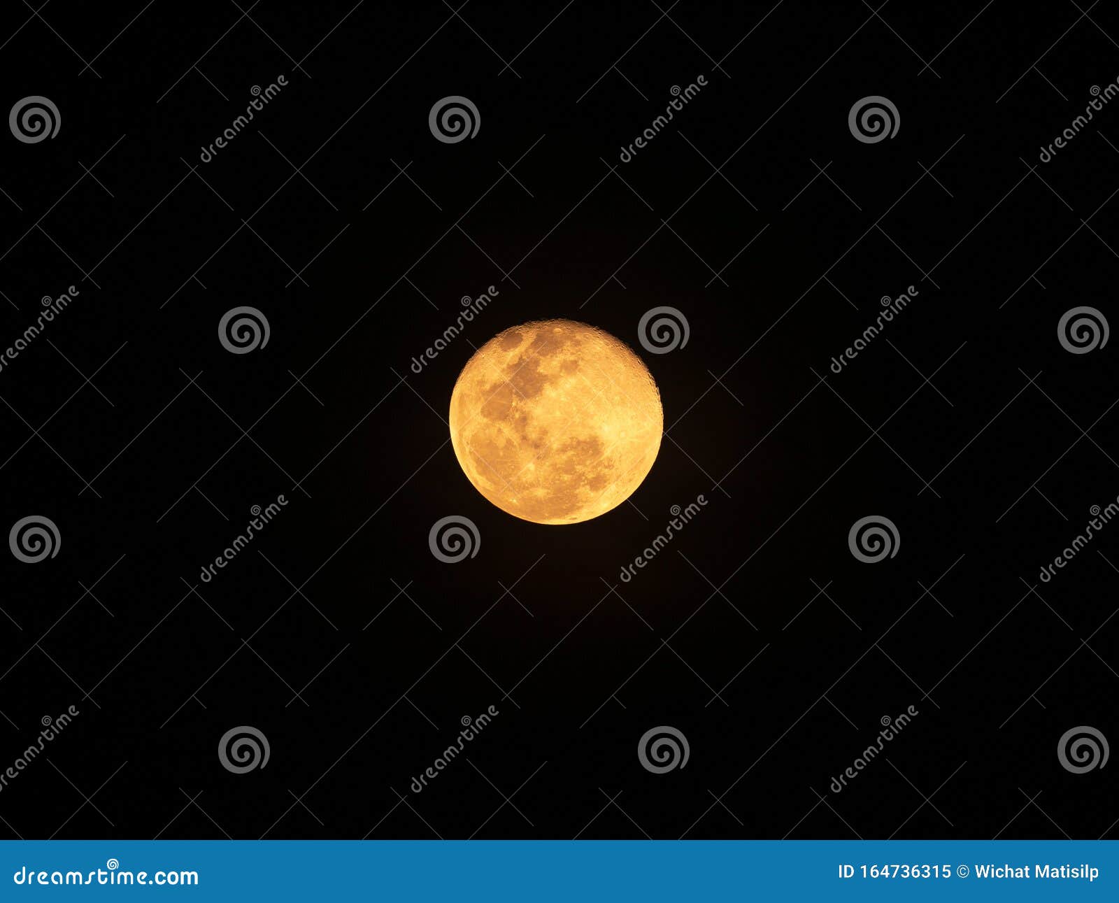 The Yellow Moon stock image. Image of beautiful, lunar - 164736315