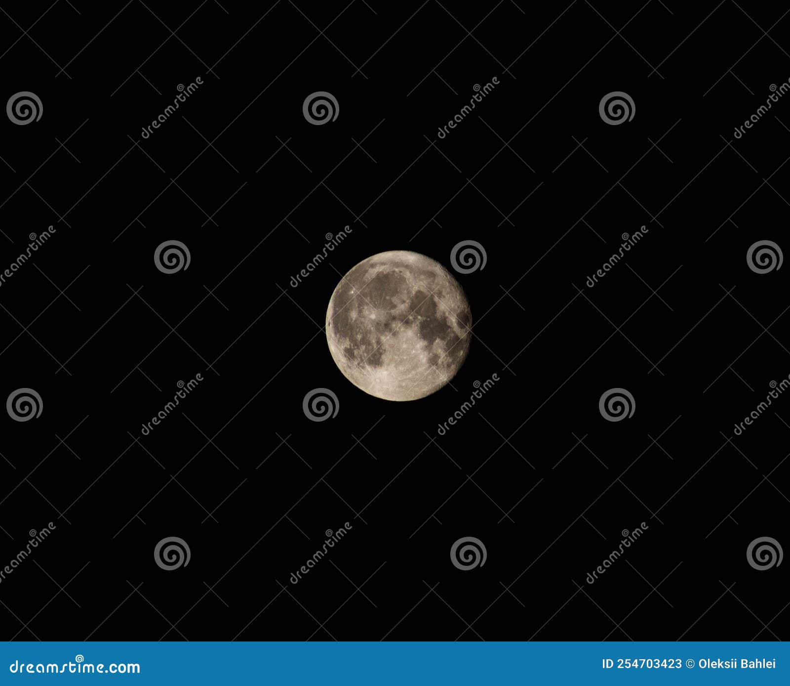 Yellow Moon during Full Moon Stock Image - Image of yellow, light ...