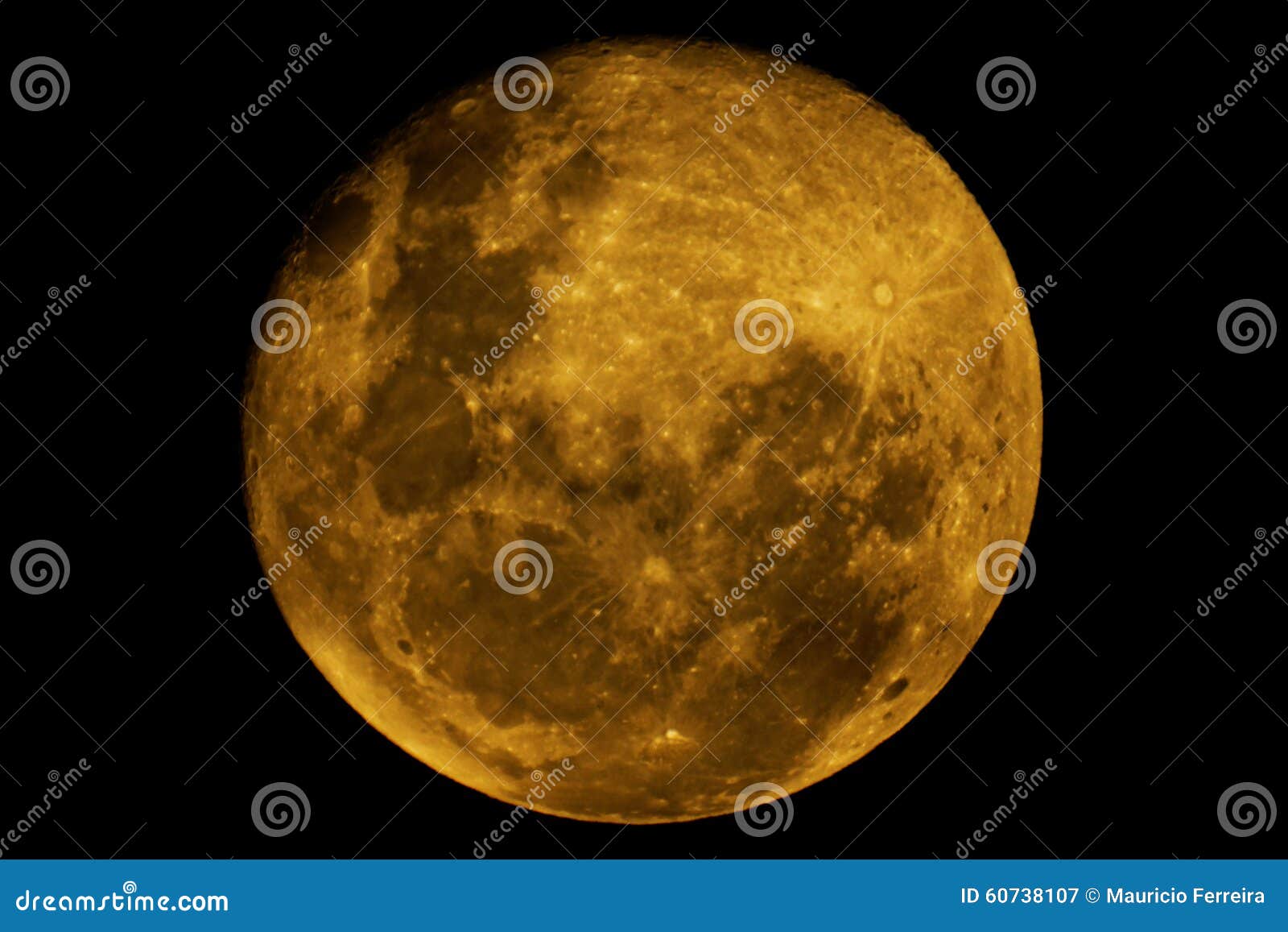 Yellow moon stock image. Image of asteroid, space, dark - 60738107