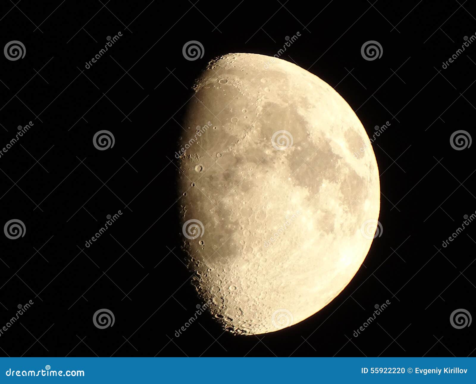 Yellow moon stock photo. Image of detail, moon, lunar - 55922220