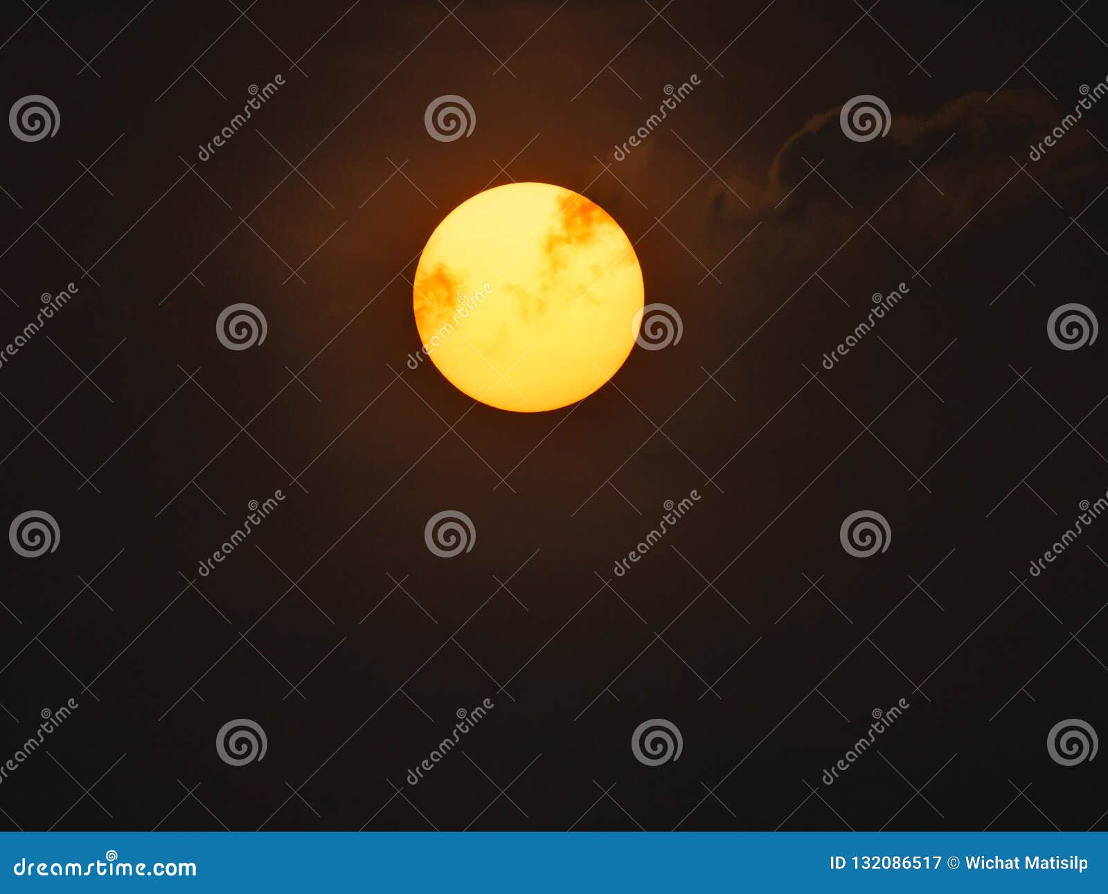 Yellow Moon in the Sky stock image. Image of event, beautiful - 132086517