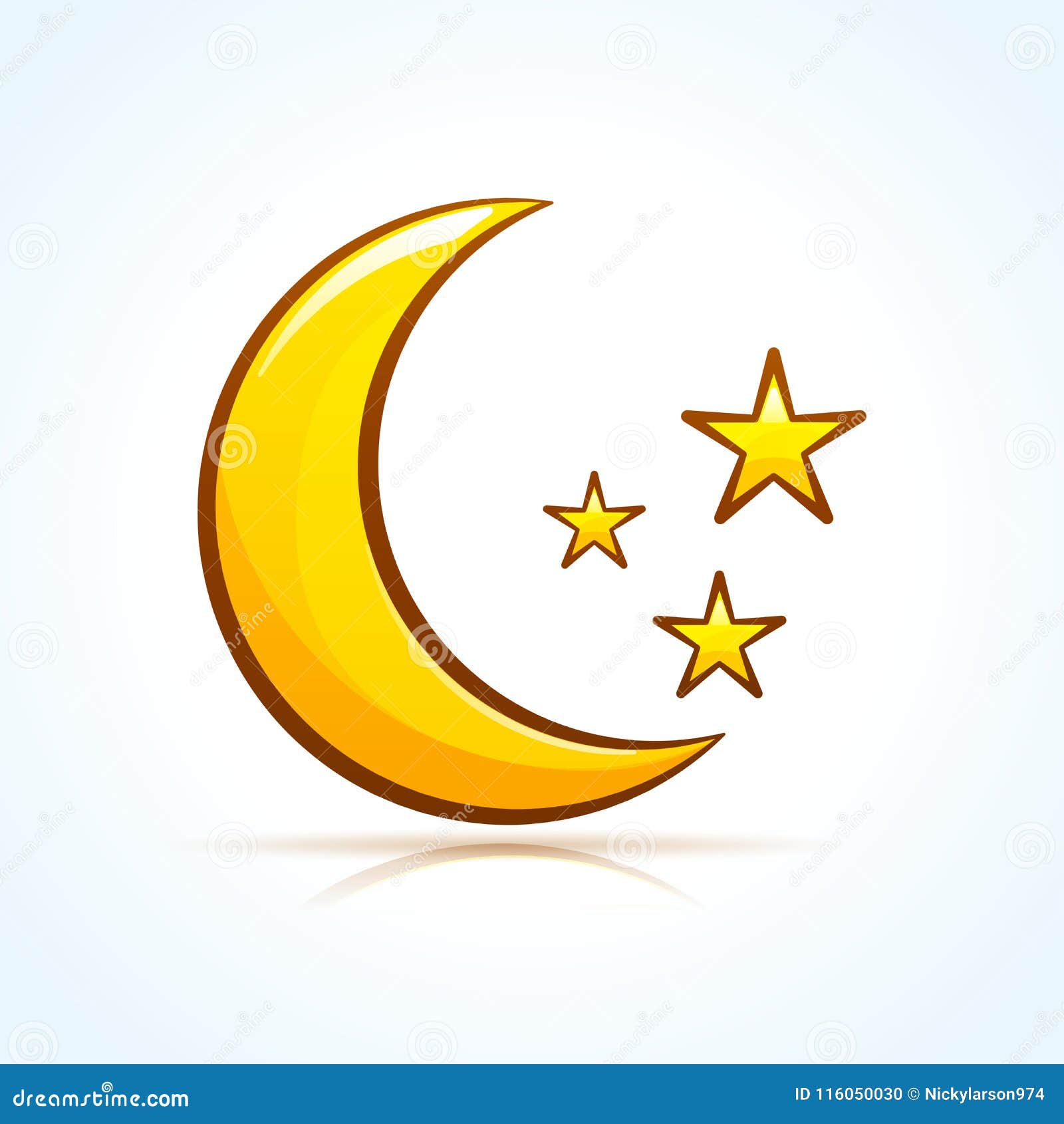 Yellow Moon In Dark Night Hand Drawing Vector Zentangle Illustration ...