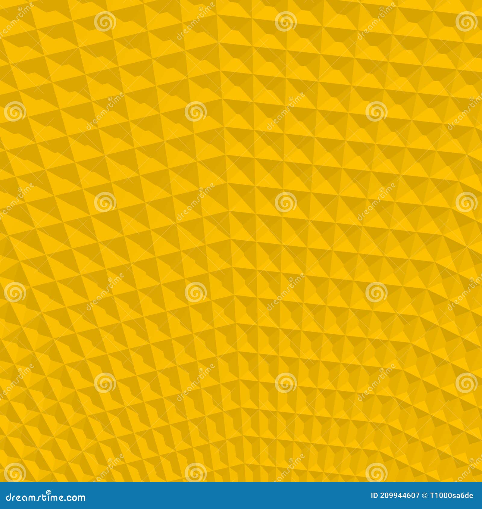 Yellow Mosaic with Square Patterns. Stock Illustration - Illustration ...