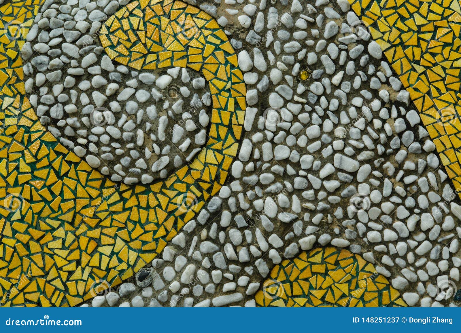 Yellow Mosaic Wave Pattern Background Royalty-Free Stock Photo ...