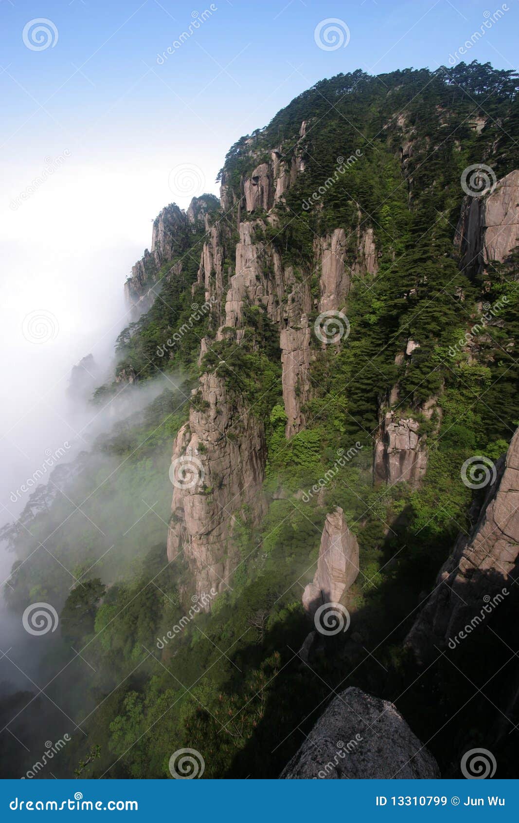Yellow Mountain 5, China stock image. Image of hill, travel - 13310799