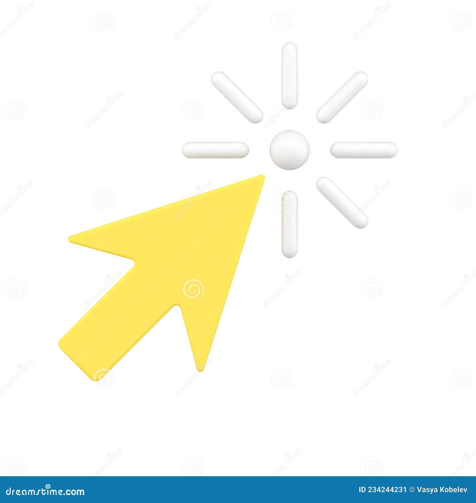 Yellow 3d Mouse With Boxes Royalty-Free Stock Image | CartoonDealer.com ...