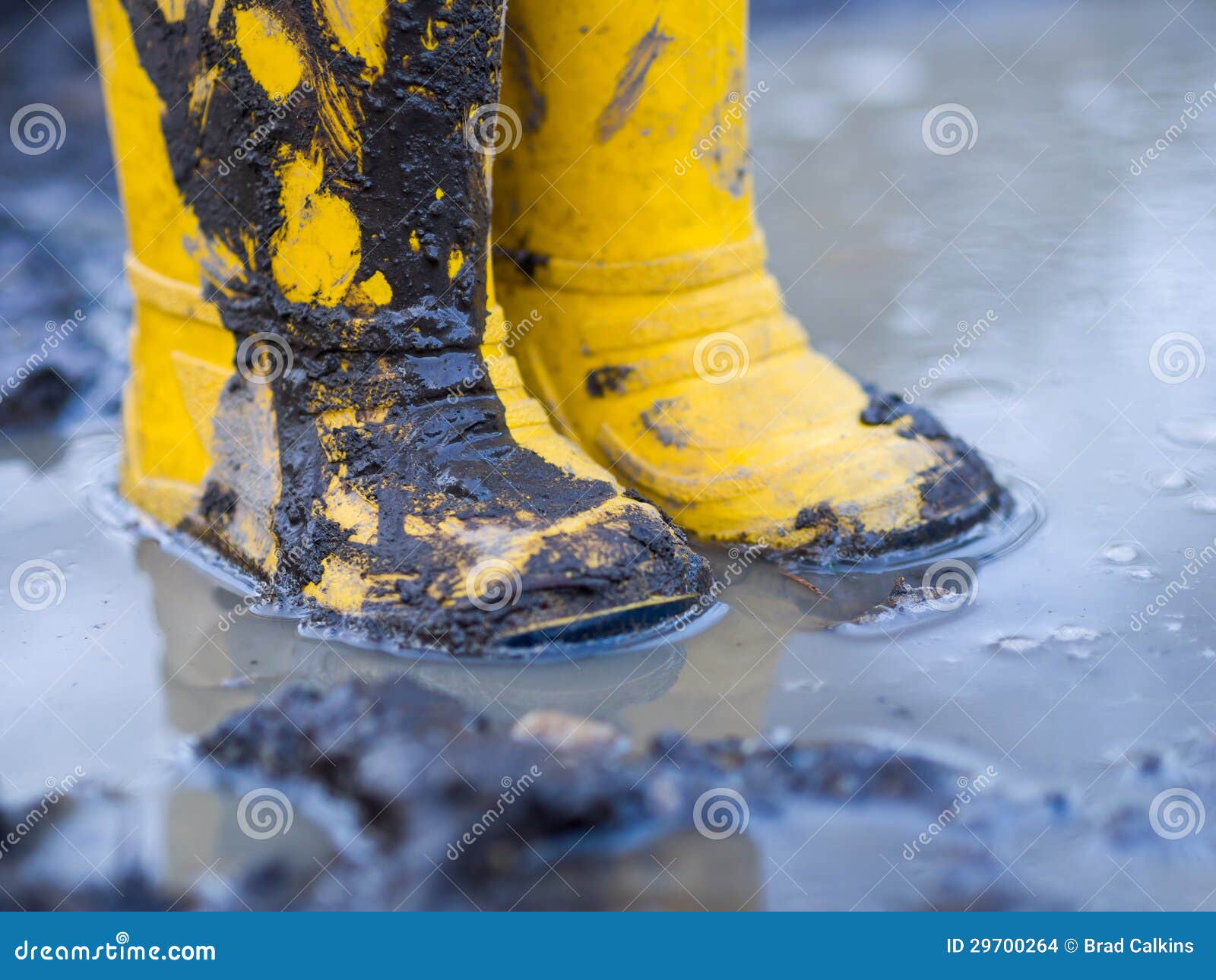 Yellow Galoshes Mud Puddle Stock Photos - Free & Royalty-Free Stock ...