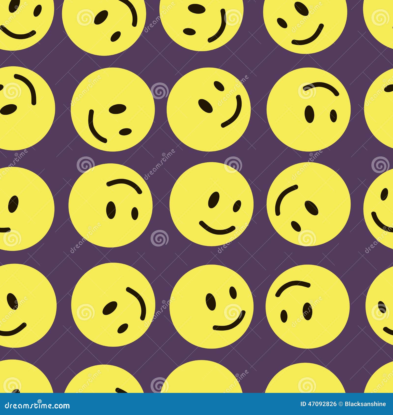 Smilies Seamless Texture Vector Illustration | CartoonDealer.com #45830602