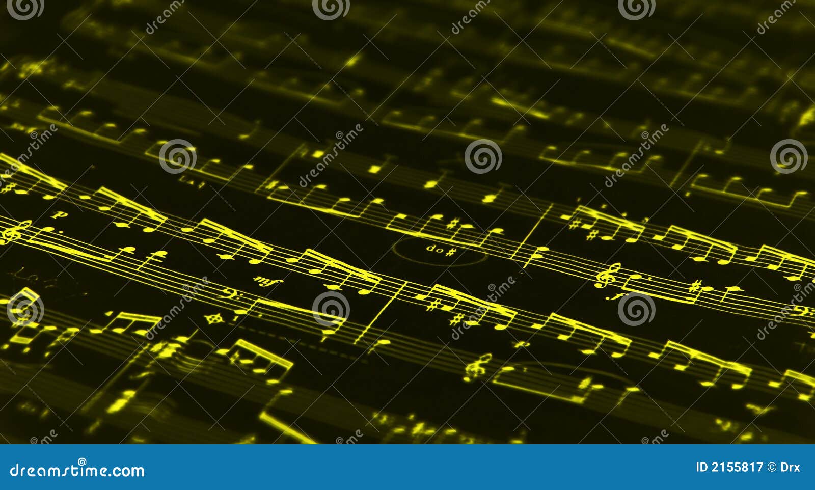 Yellow Music notes stock image. Image of sheet, song, compose - 2155817