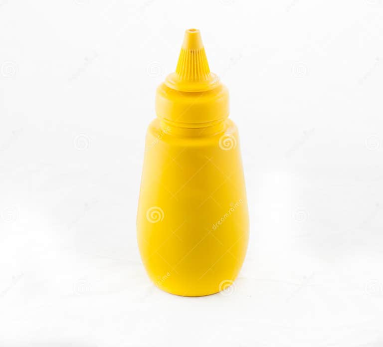 Yellow Mustard Bottle stock photo. Image of yellow, condiment - 27153240