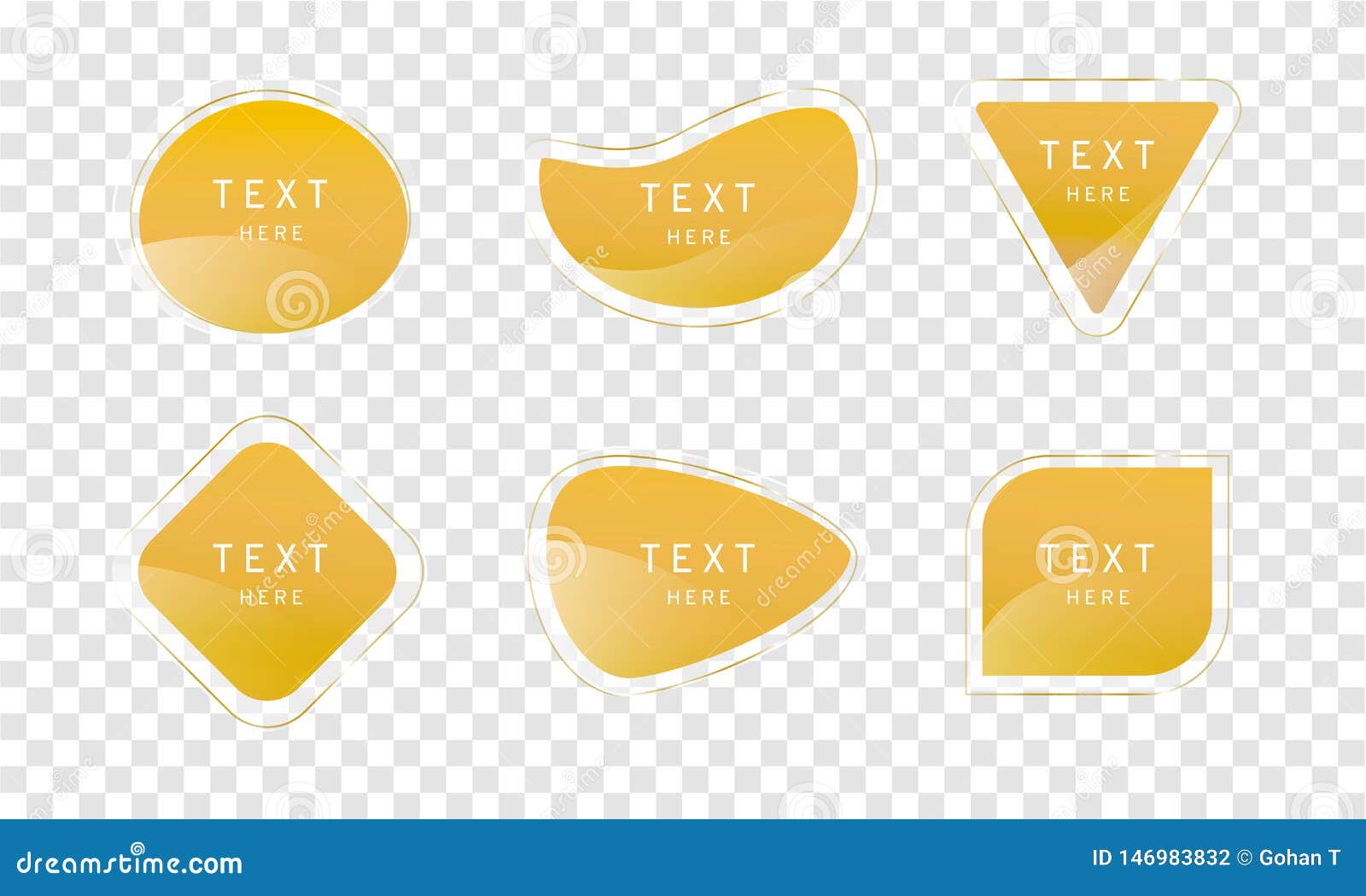 Yellow Mustard Clear Crystal Premium Banner on Transparency Background ...