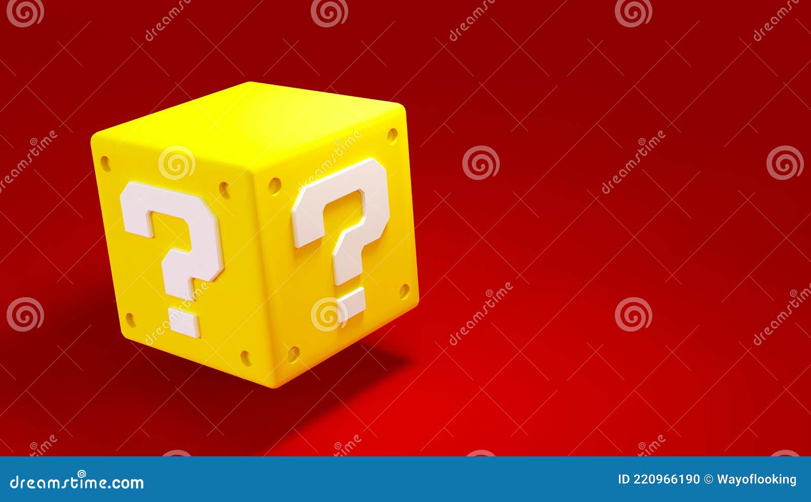 Yellow Mystery Box with White Question Marks. Stock Illustration ...