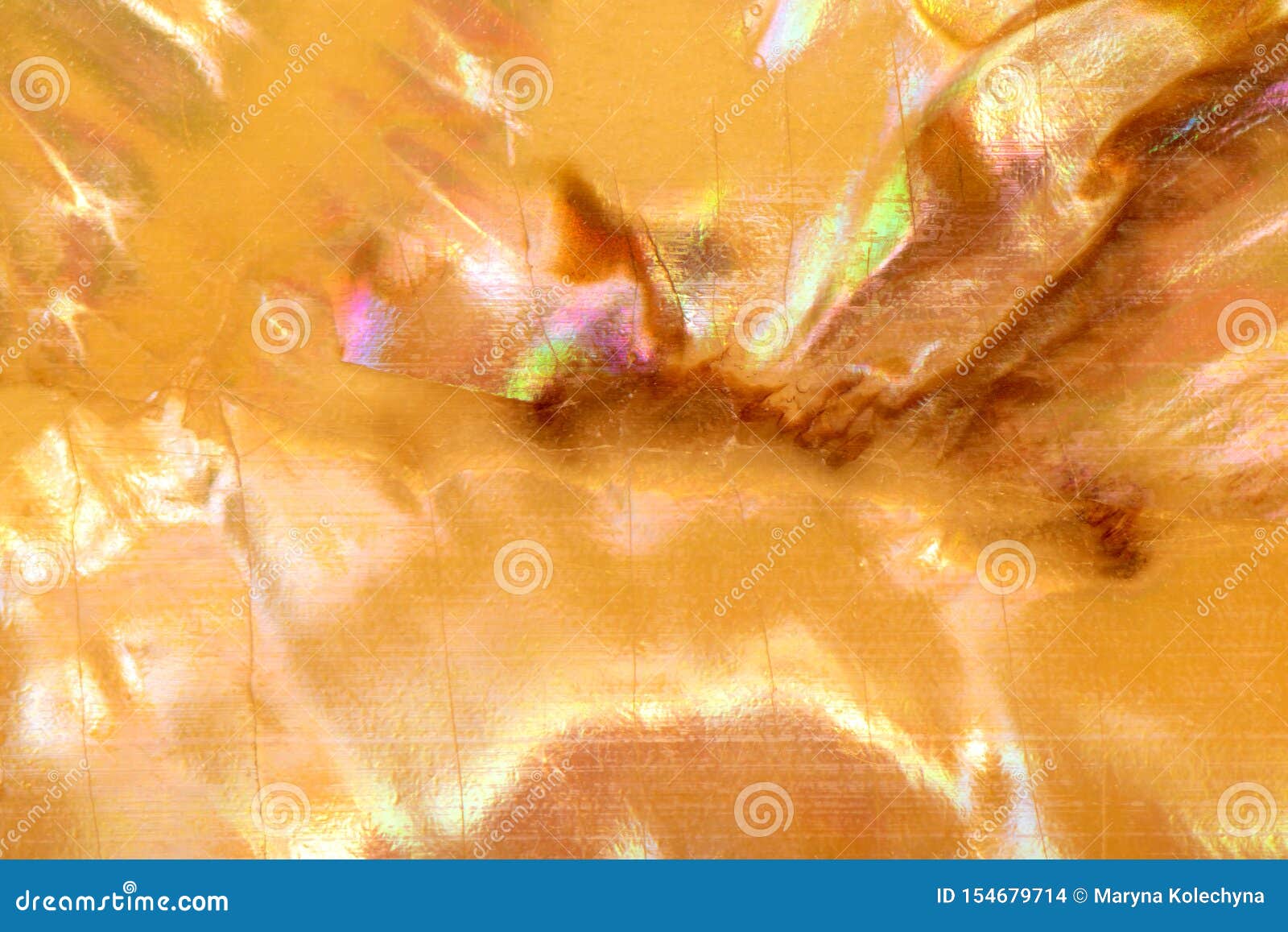 Yellow Nacre Seashell Background Texture, Close Up Stock Photo - Image ...