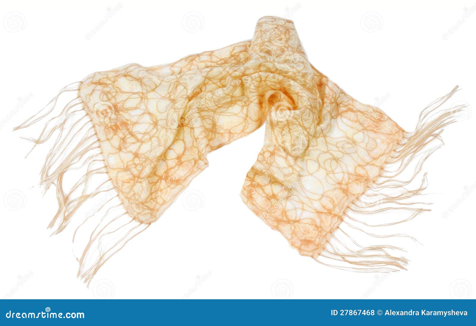 Yellow neckerchief stock photo. Image of accessory, isolated - 27867468