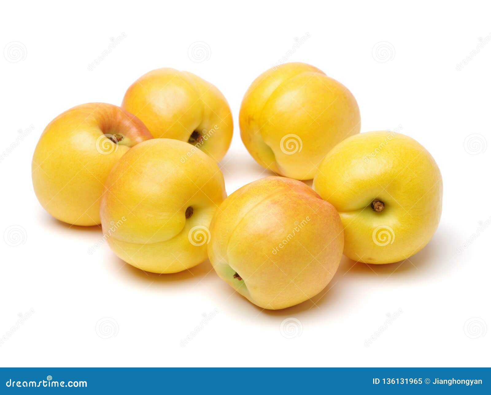 Yellow nectarine stock image. Image of healthy, yellow - 136131965