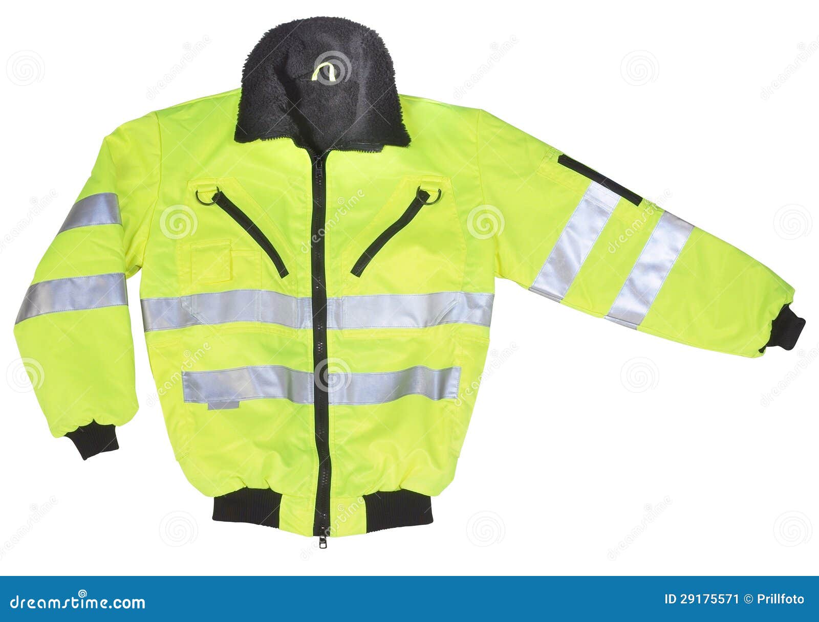 Yellow neon coat stock image. Image of optic, reflectance - 29175571