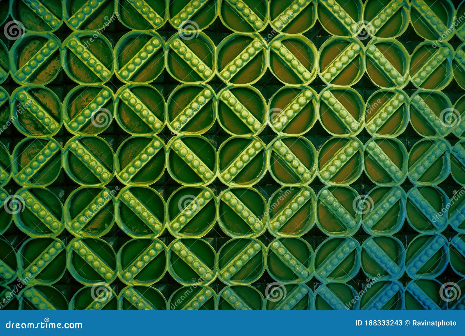 Yellow Net Pattern Pearls on a Green Net Stock Illustration ...