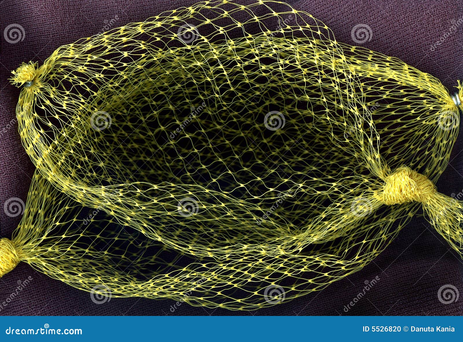 Yellow net sacks stock photo. Image of metal, clip, container - 5526820